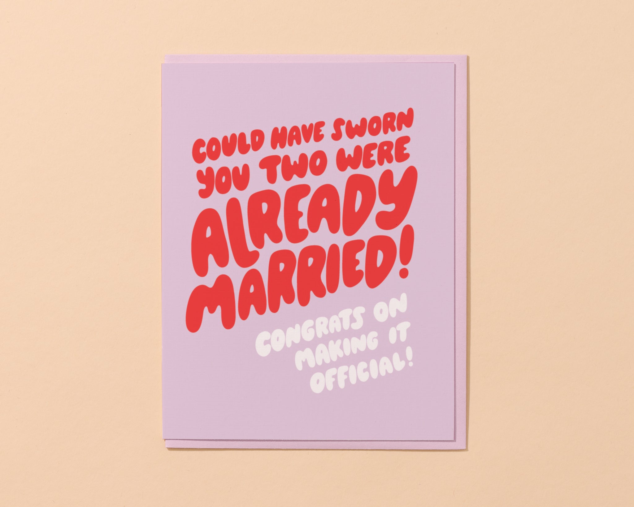 Already Married!? Card – And Here We Are