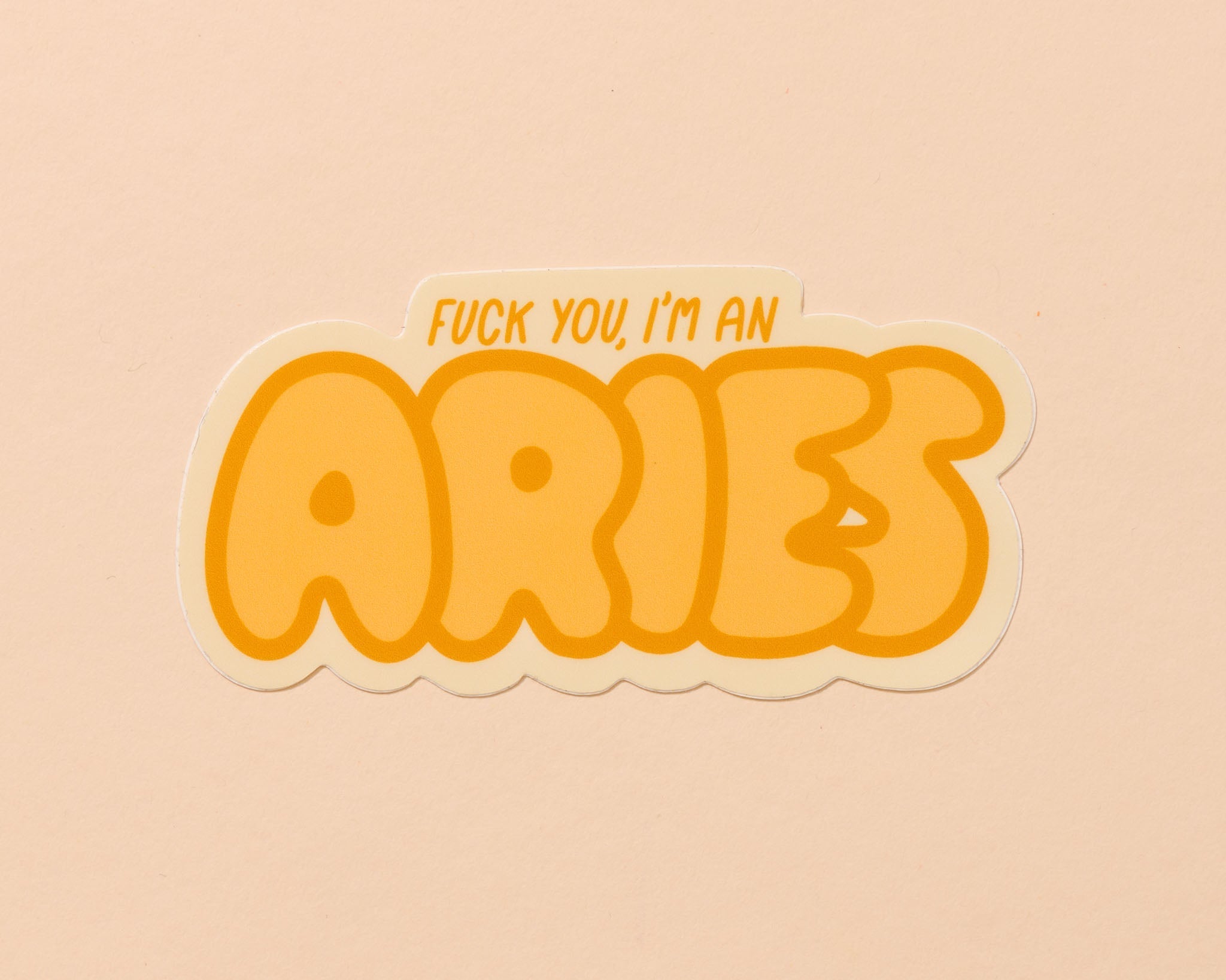 Aries Zodiac Sticker – And Here We Are
