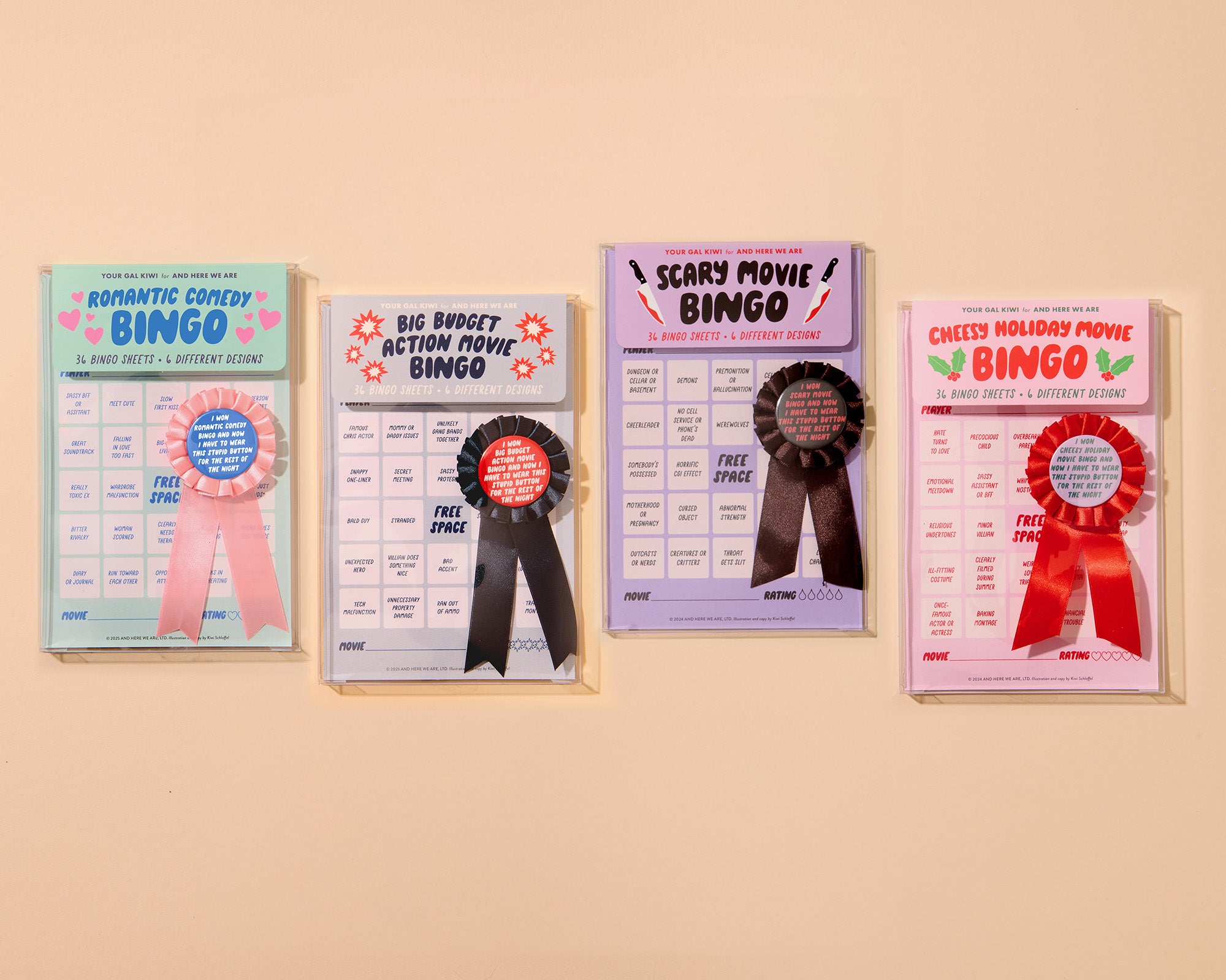 BUNDLE: Cheesy Movie Night Bingo - Year-Round (4 sets) – And Here We Are