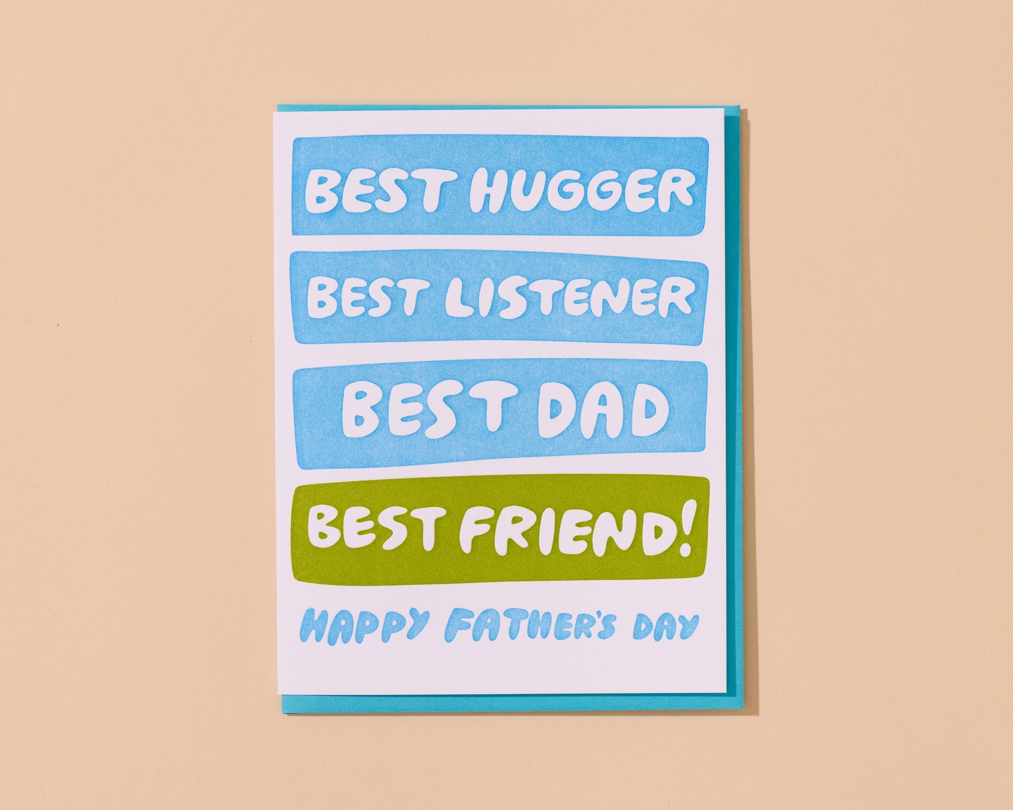 Best Hugger/Listener/Dad/Friend - Father's Day Card – And Here We Are