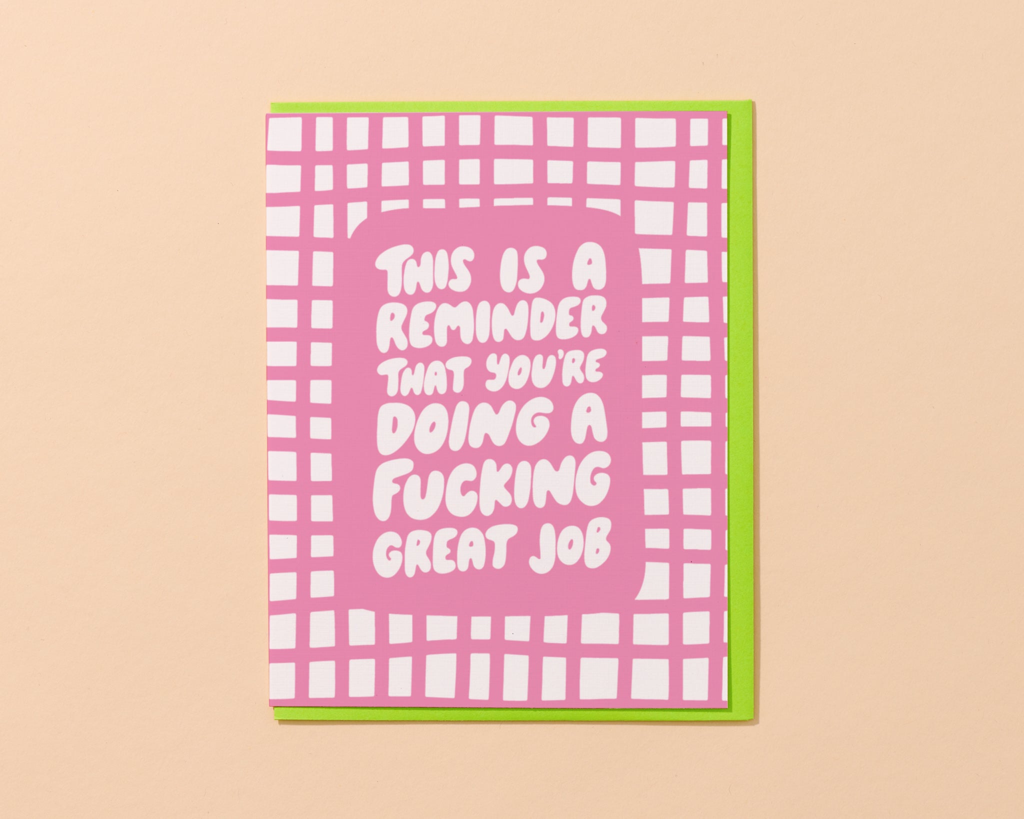 Doing a Great Job Card – And Here We Are