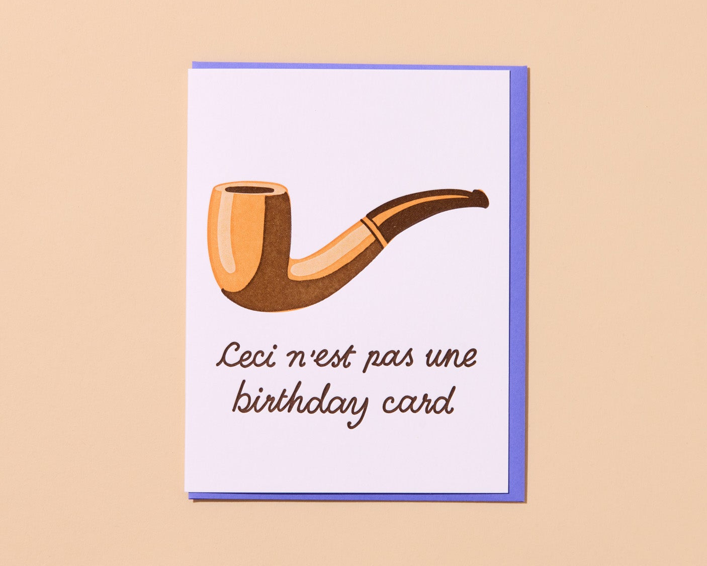 Magritte Pipe Birthday Card - Ceci N'est Pas Une Birthday Card – And ...