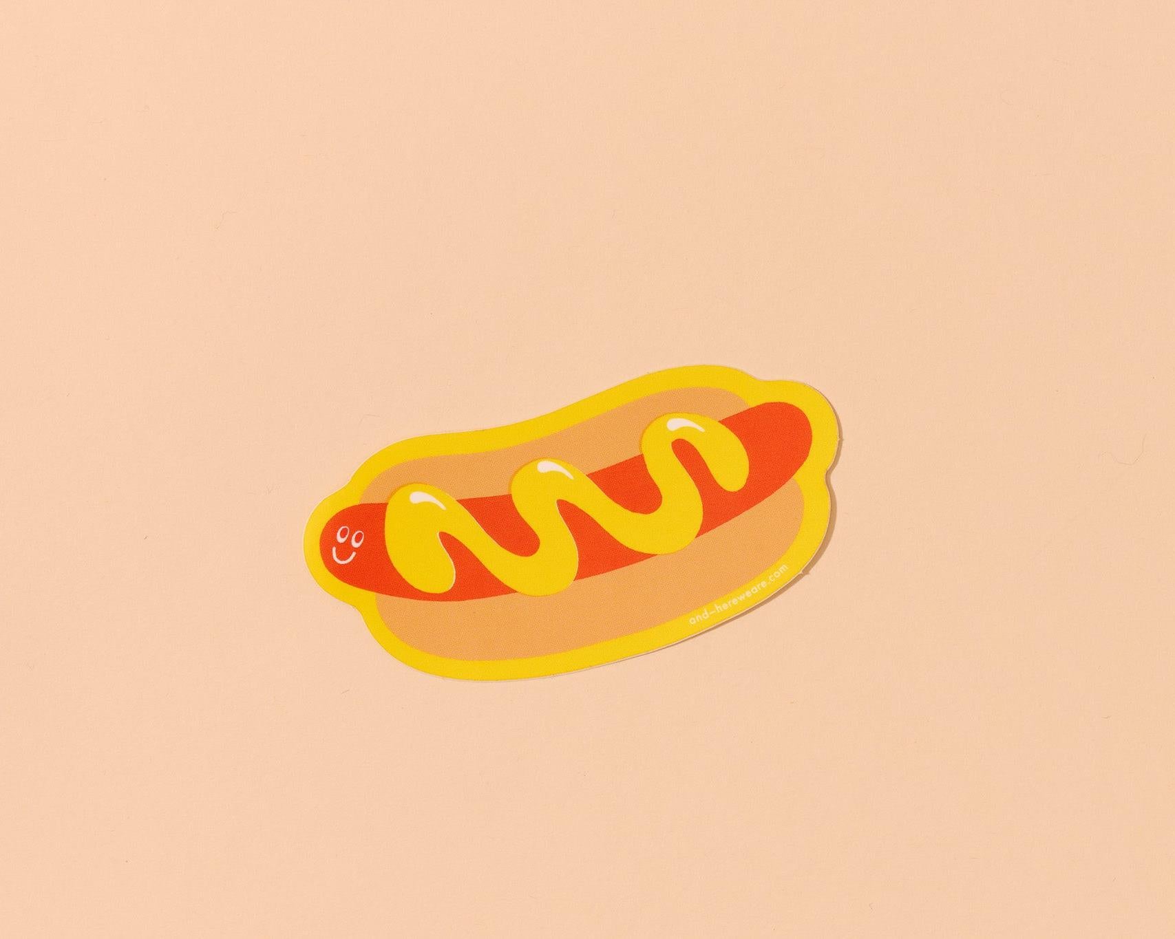 Hot Dog Sticker – And Here We Are