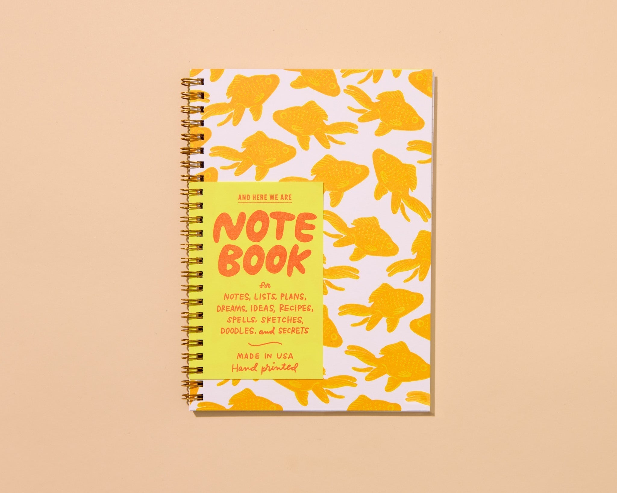Koi Goldfish A5 Spiral Notebook – And Here We Are