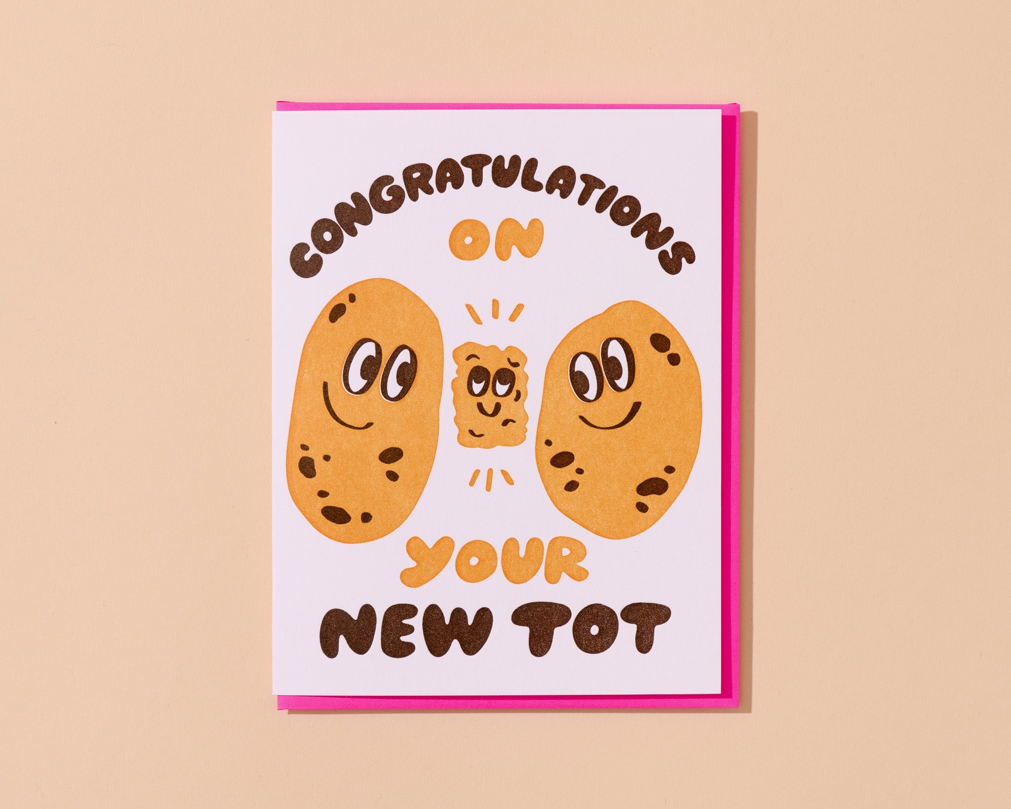 New Tot - congratulations card – And Here We Are