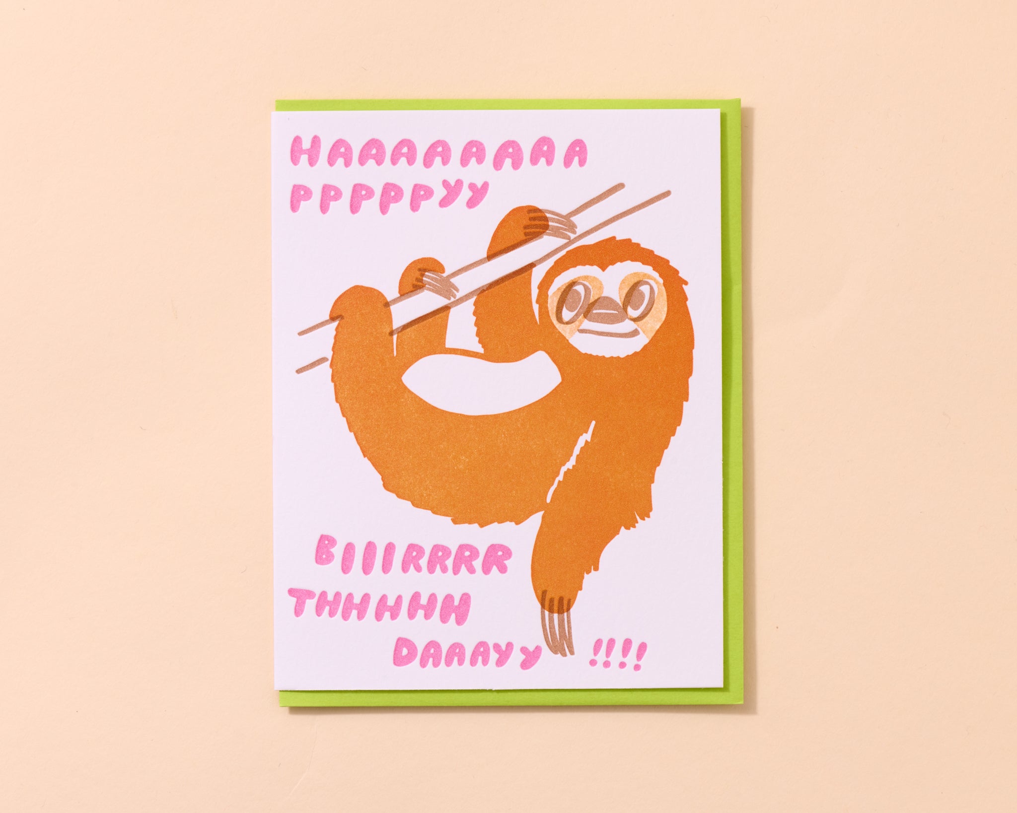 Sloth Birthday Card (Updated design) – And Here We Are