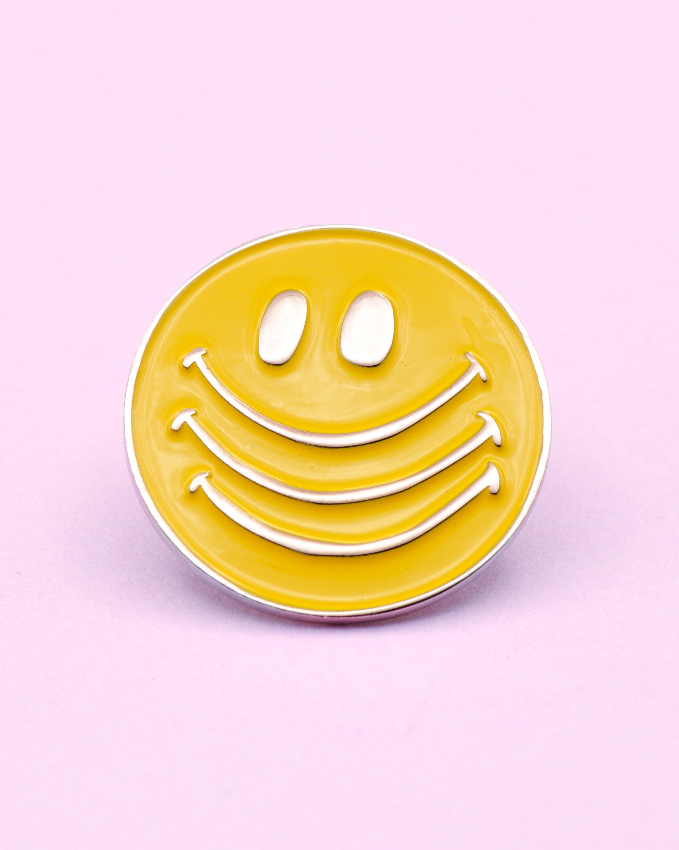 COOOOOOOOL Smiley Face Enamel Lapel Pin – And Here We Are