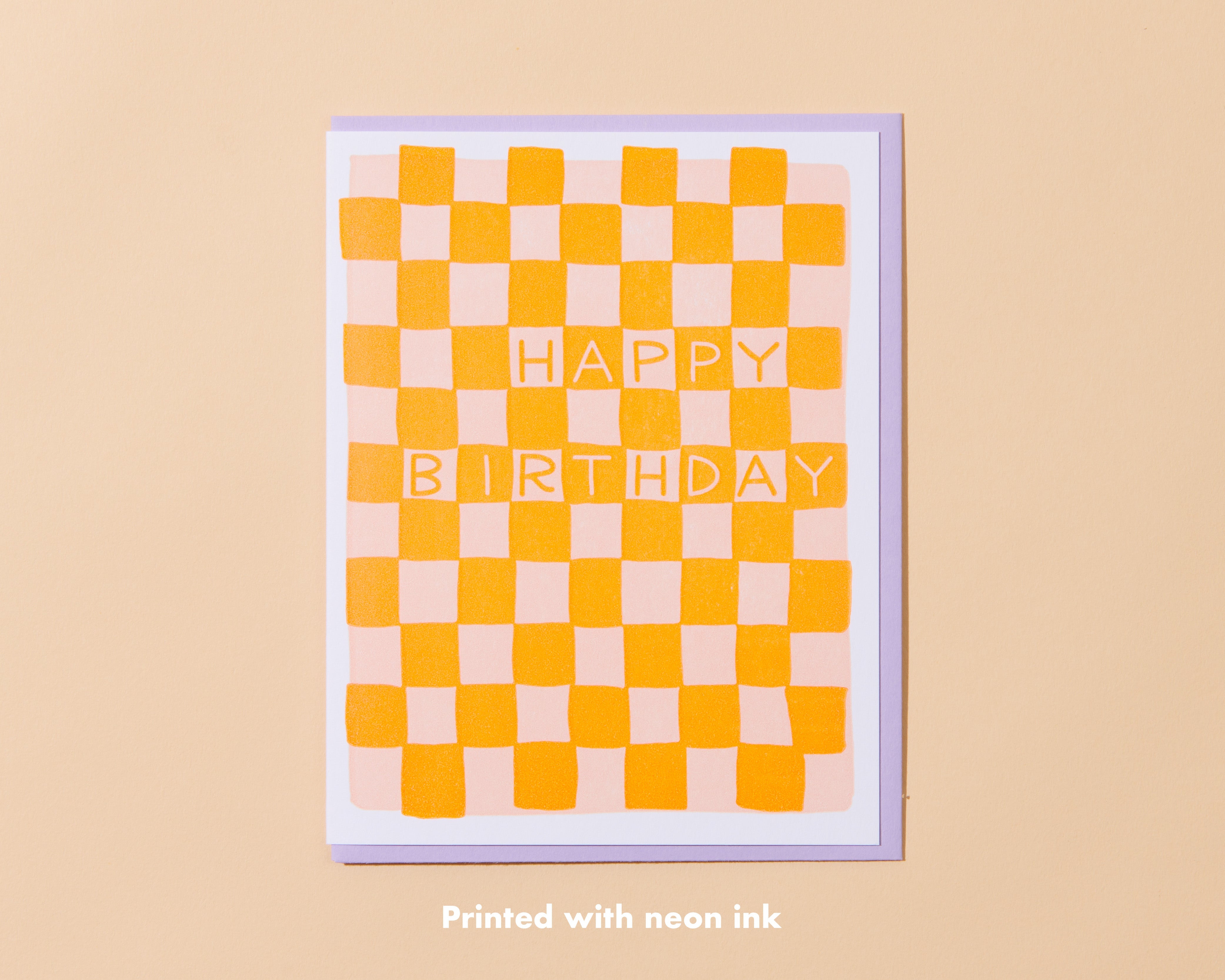 Checkerboard Birthday Card – And Here We Are