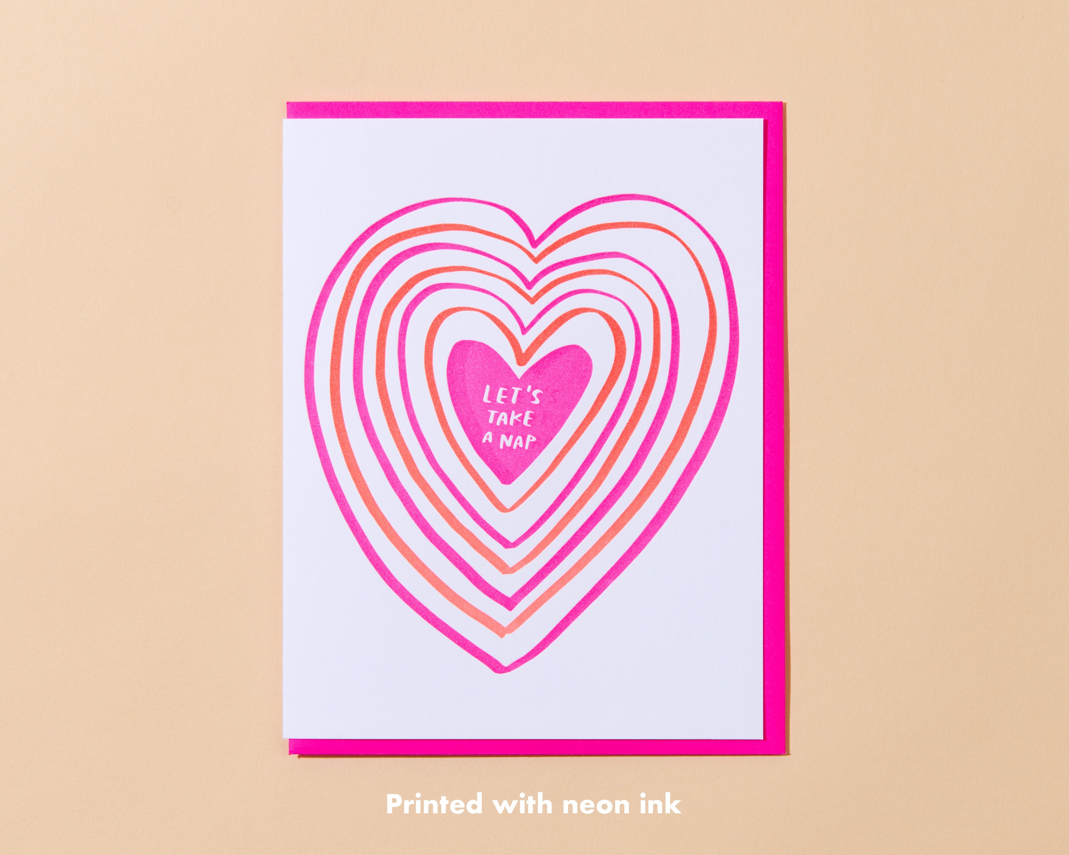 Let's Take a Nap - Letterpress Greeting Card – And Here We Are