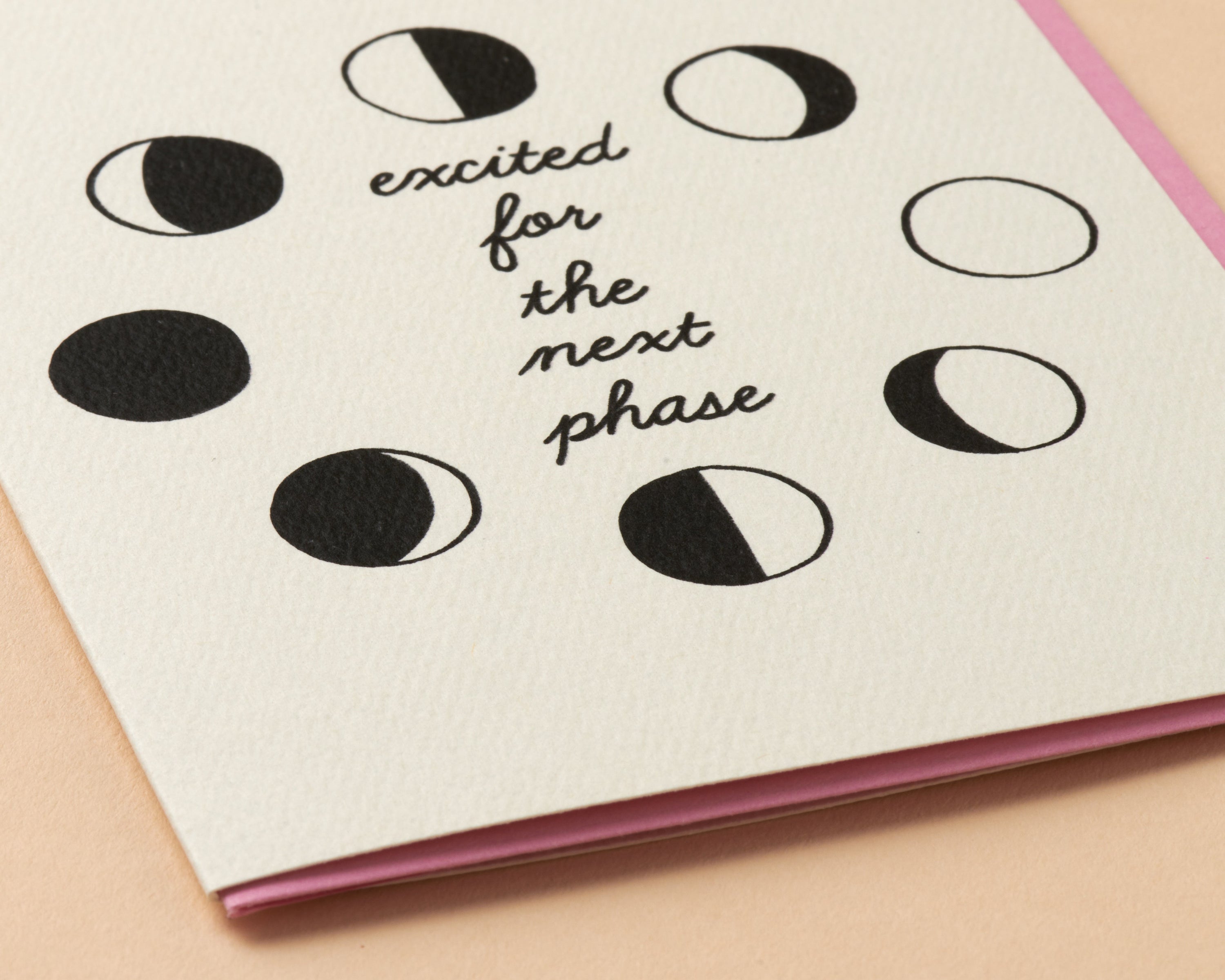 Moon Phase Card – And Here We Are