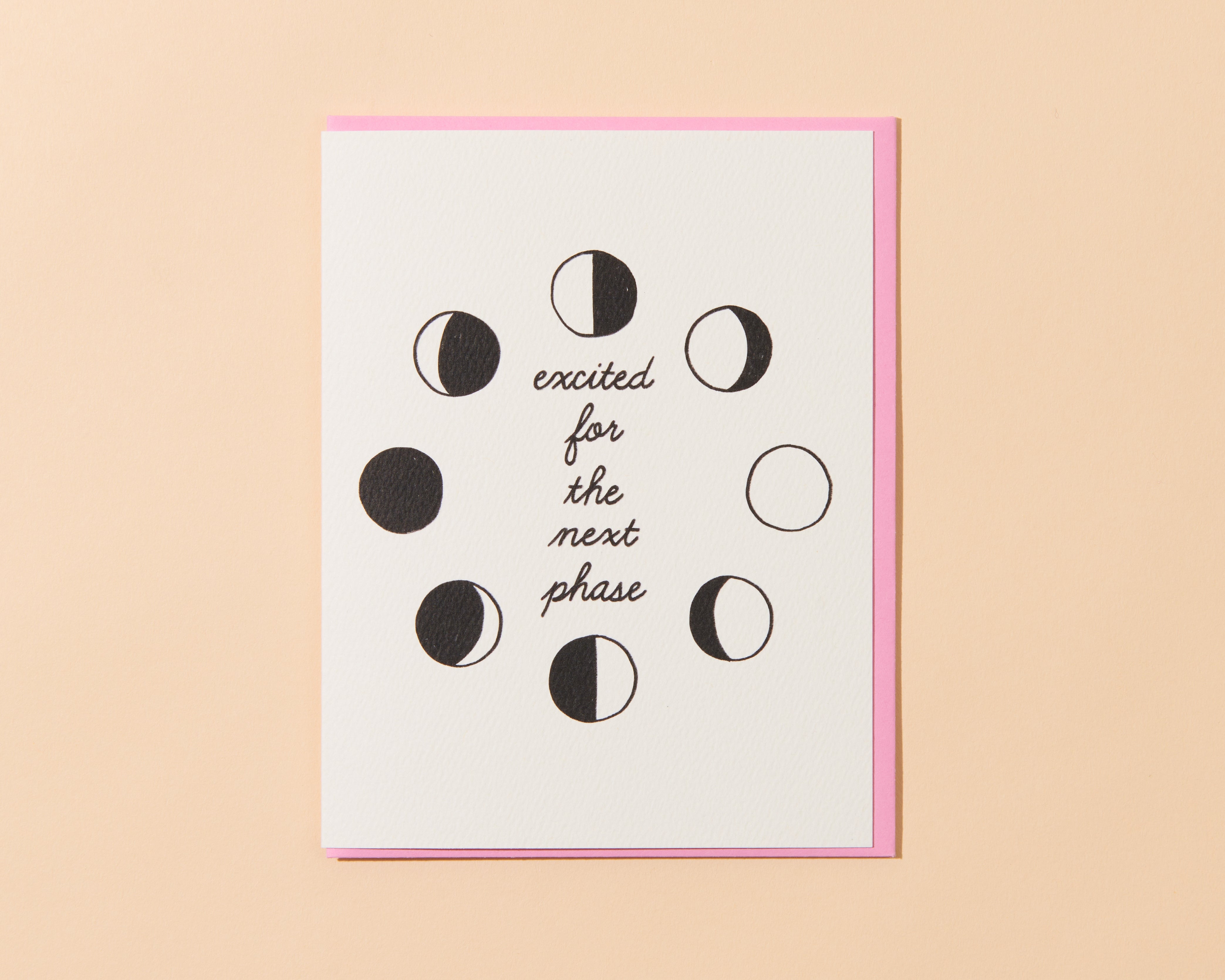 Moon Phase Card – And Here We Are